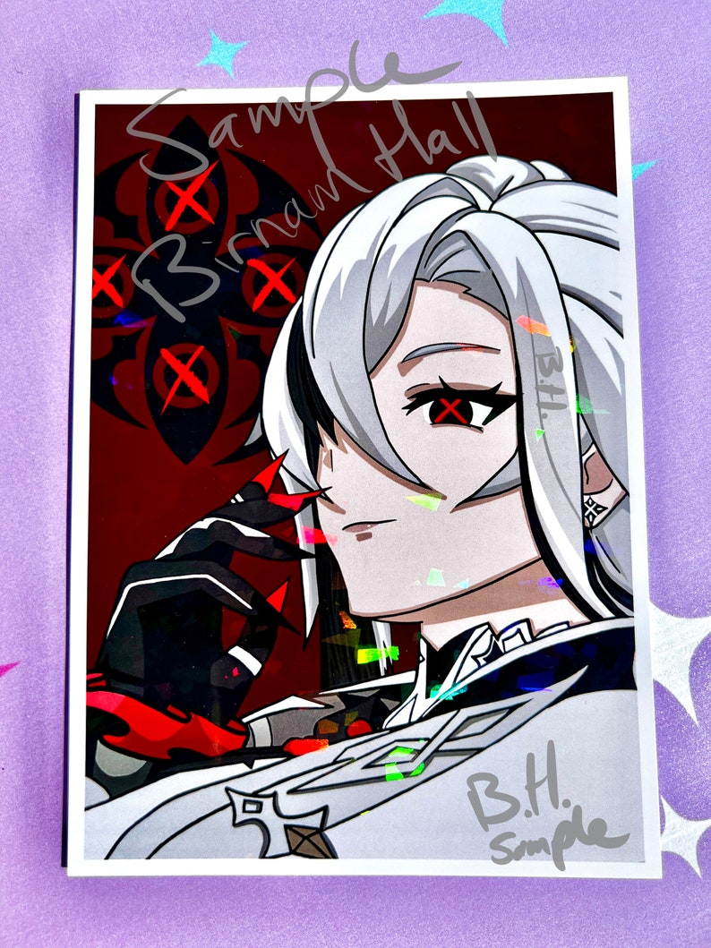 Genshin Impact, Honkai 3rd, HSR, Sailor Scout Holographic 5x7 Inch ...