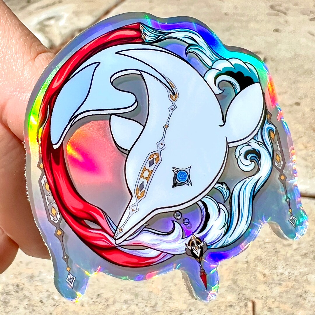 Genshin Impact Inspired Holographic Pin - Scaramouche, Xiao, Dottore ...