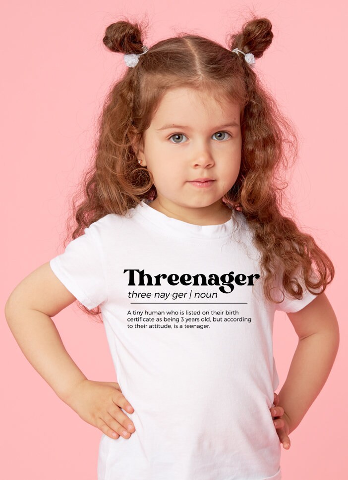 Threenager Funny Kids Tshirt Kids Heavy Cotton Tee Three Year Old Shirt threenager-funny-kids-tshirt-kids-heavy-cotton-tee-three-year-old-shirt