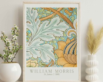 William Morris Art Print, Exhibition Poster, Printable Wall Art, Morris ...