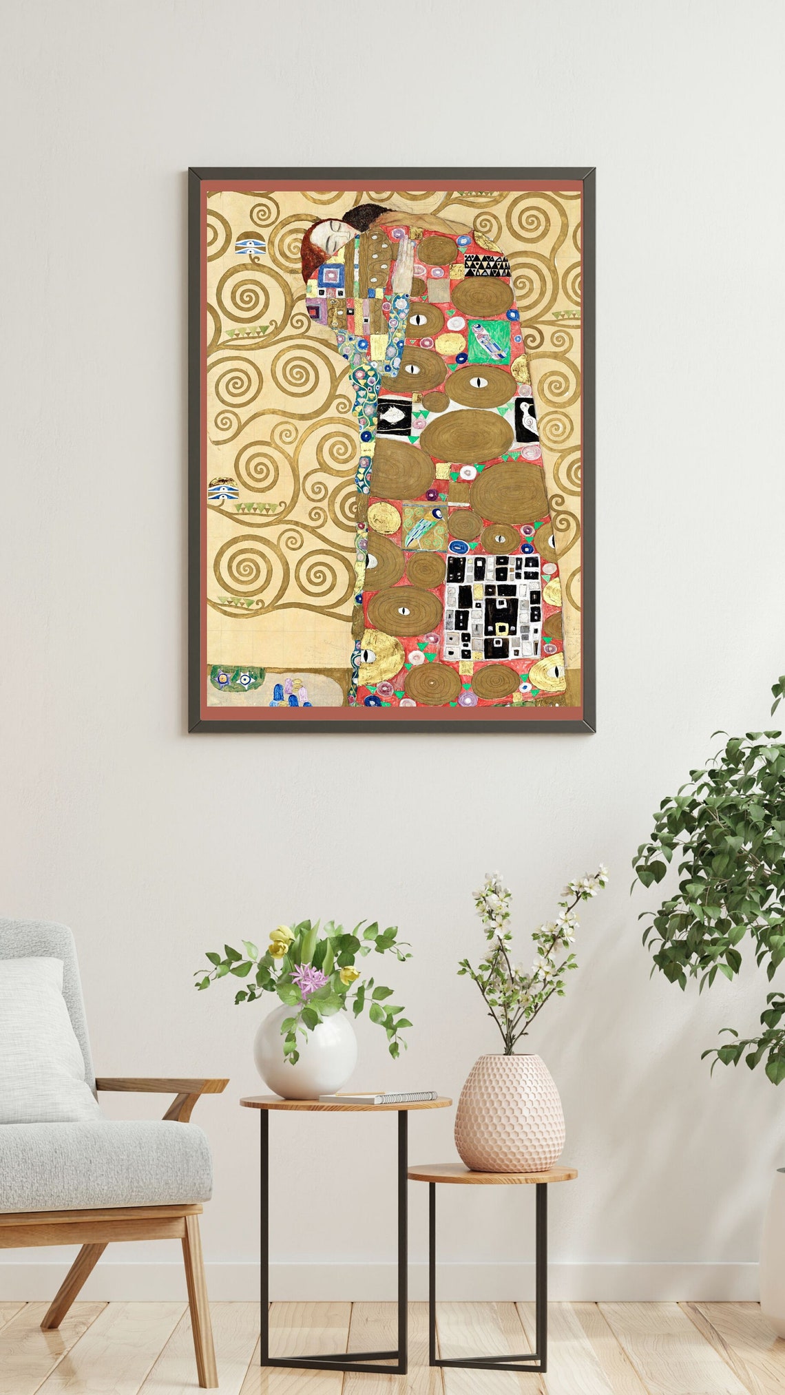 Gustav Klimt Art Print, Exhibition Poster, Fine Wall Art, Couple Gift ...