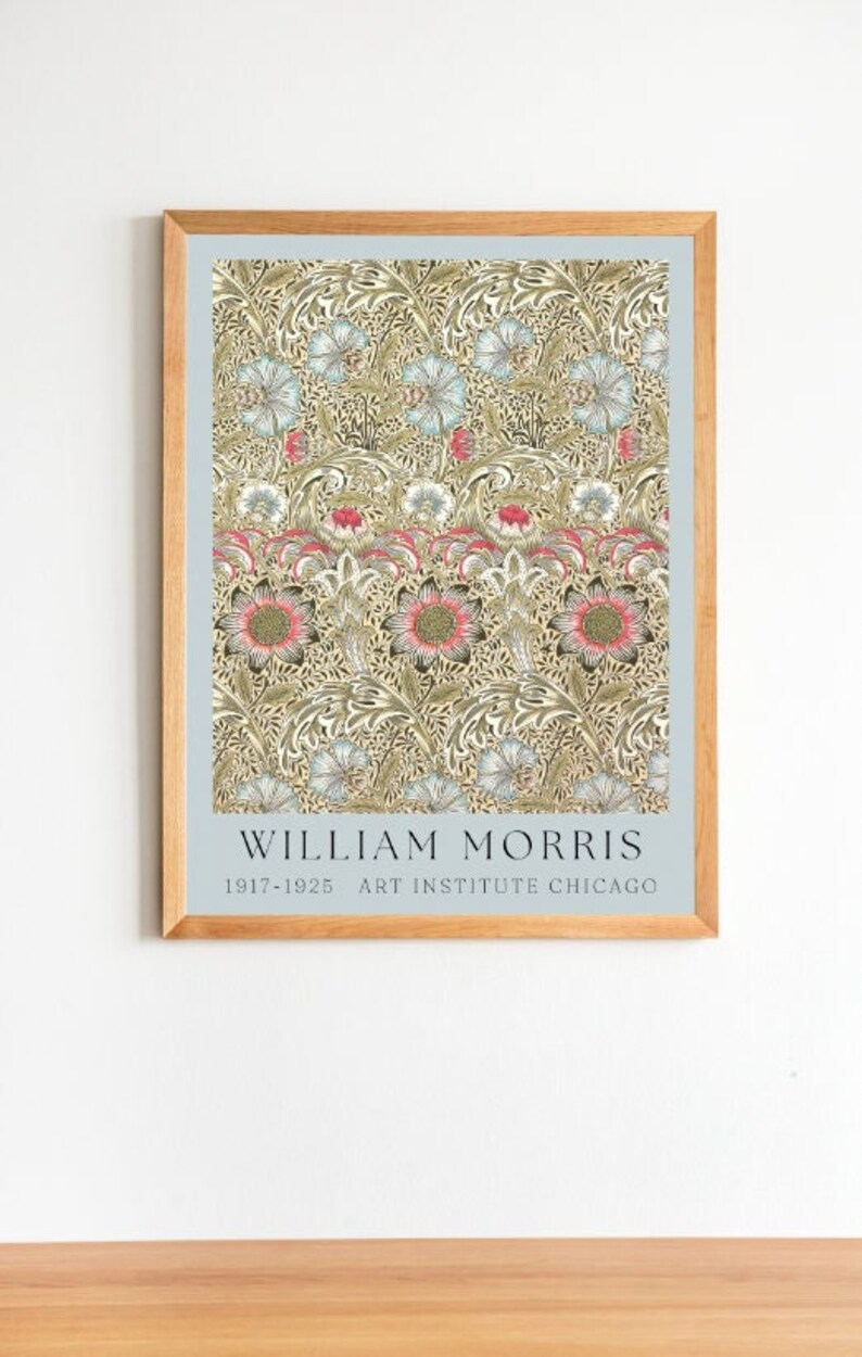 William Morris Art Print, Exhibition Poster, Printable Wall Art, Morris ...