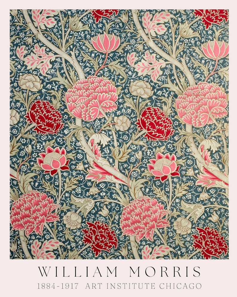 William Morris Art Print Exhibition Poster Printable Wall - Etsy