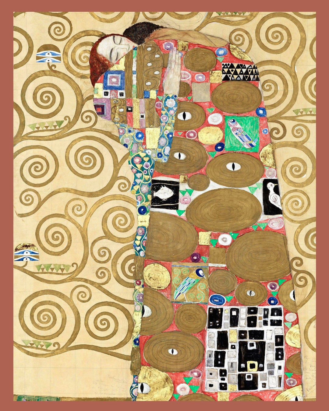 Gustav Klimt Art Print, Exhibition Poster, Fine Wall Art, Couple Gift ...