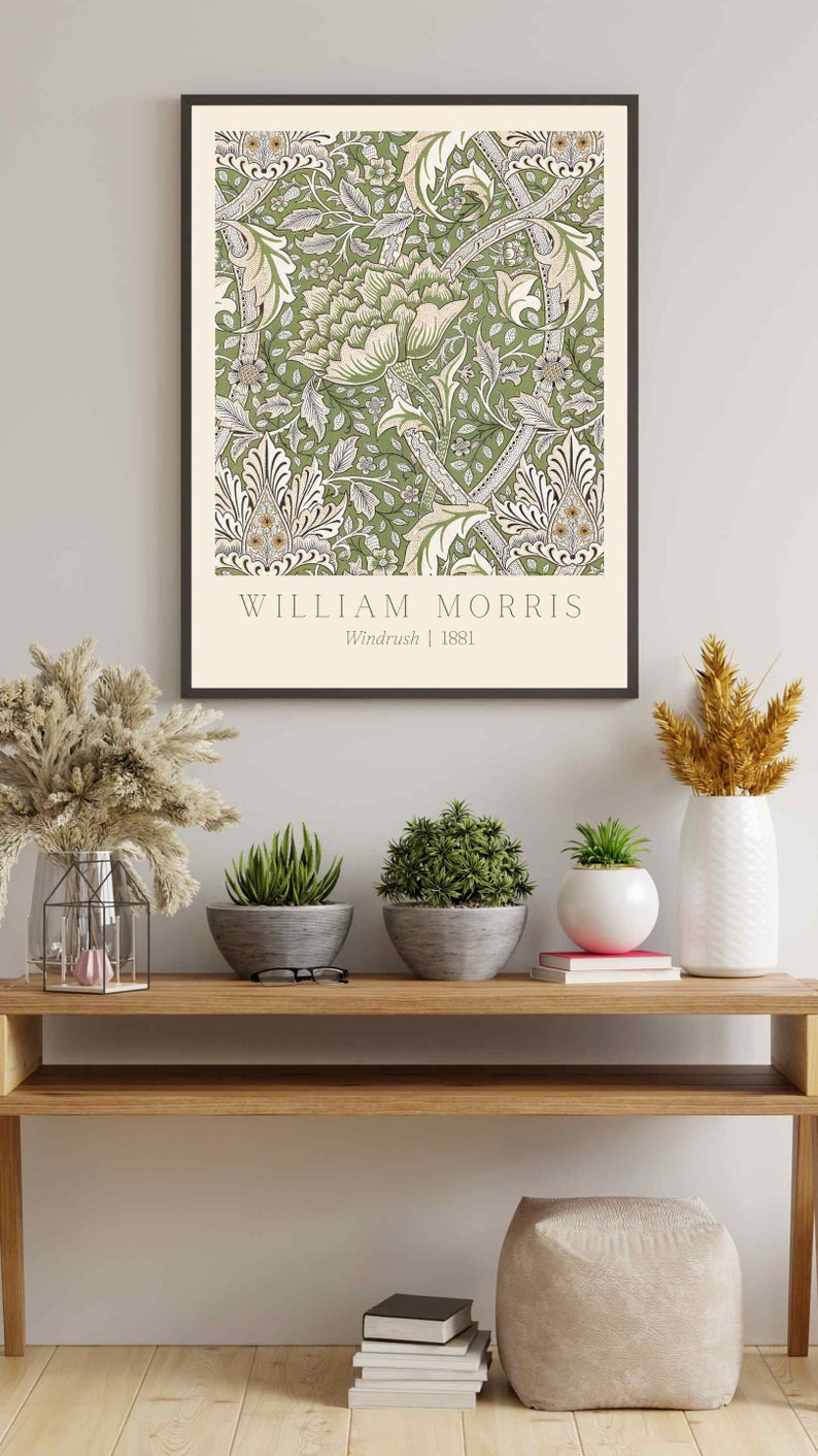 William Morris Art Print, Exhibition Poster, Printable Wall Art, Morris ...