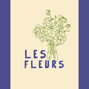 Flowers, Exhibition Poster, Flower Market, Fine Wall Art, Graphic Art ...