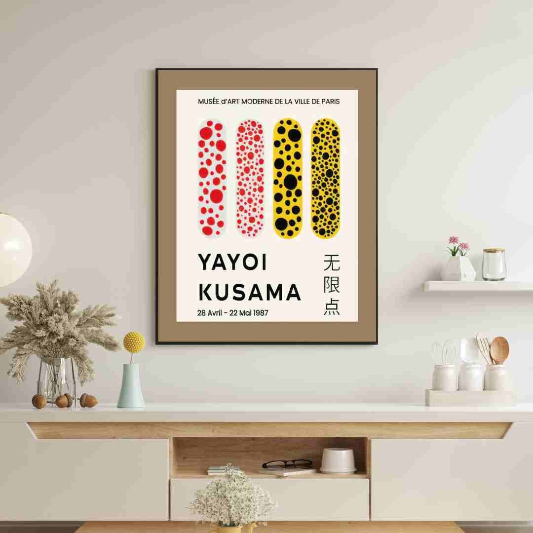 Yayoi Kusama, Art Print, Exhibition Poster, Fine Wall Art, Japanese ...