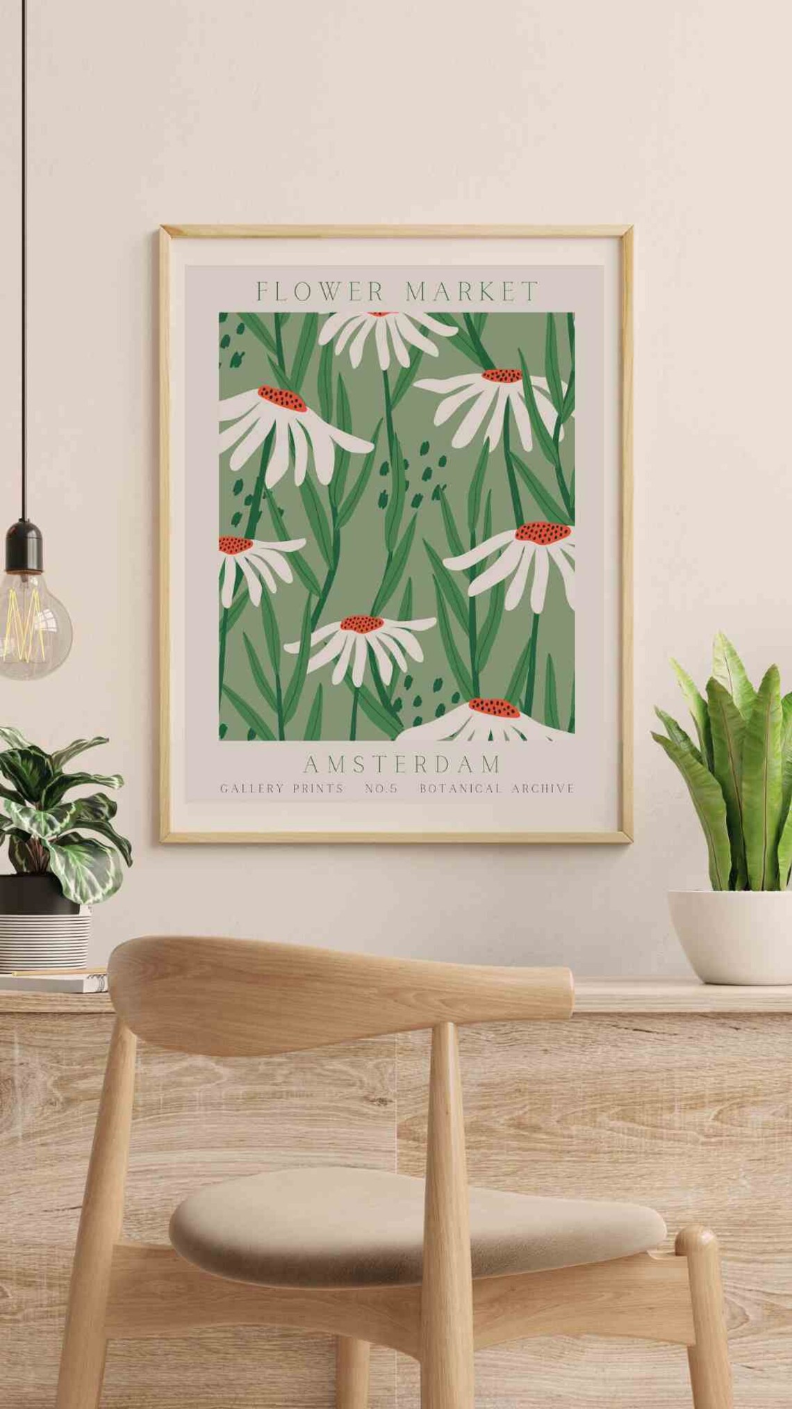 Flowers, Exhibition Poster, Flower Market, Fine Wall Art, Graphic Art ...