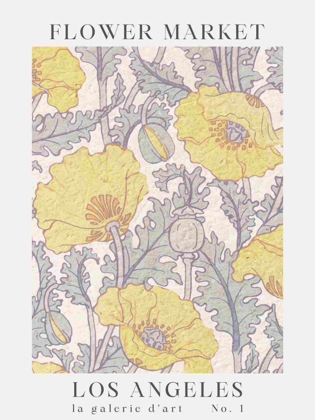 Flowers, Exhibition Poster, Flower Market, Fine Wall Art, Graphic Art ...