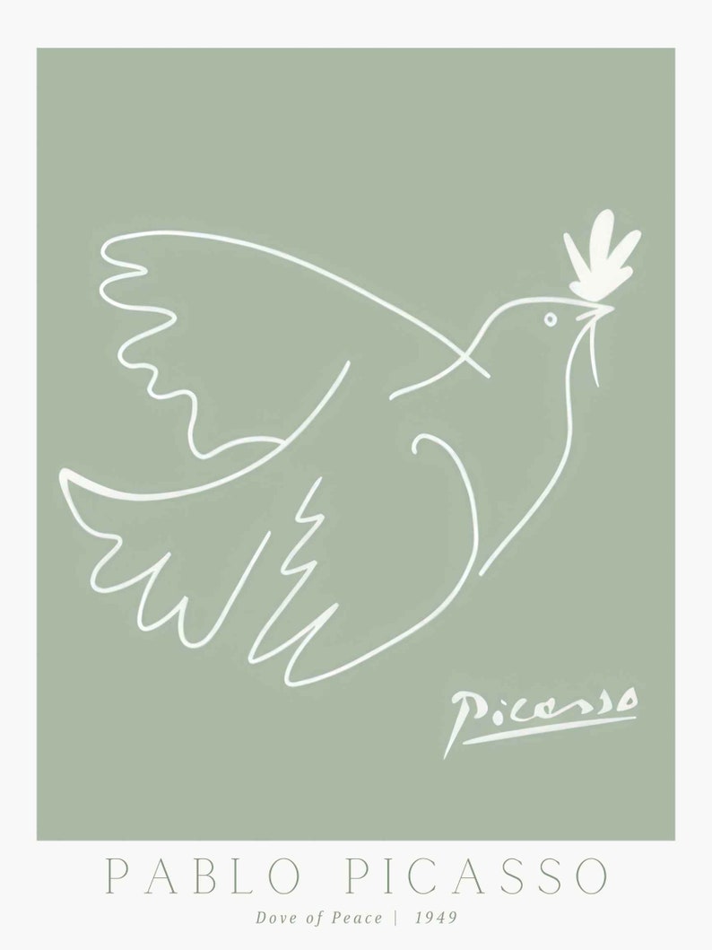 Pablo Picasso, Art Print, Exhibition Poster, Fine Wall Art, Minimalist ...