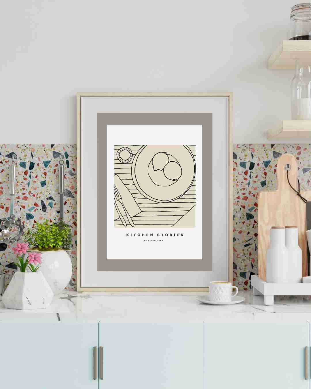 Kitchen Art, Poster, Printable Wall Art, Peaches, Digital Art, Art ...