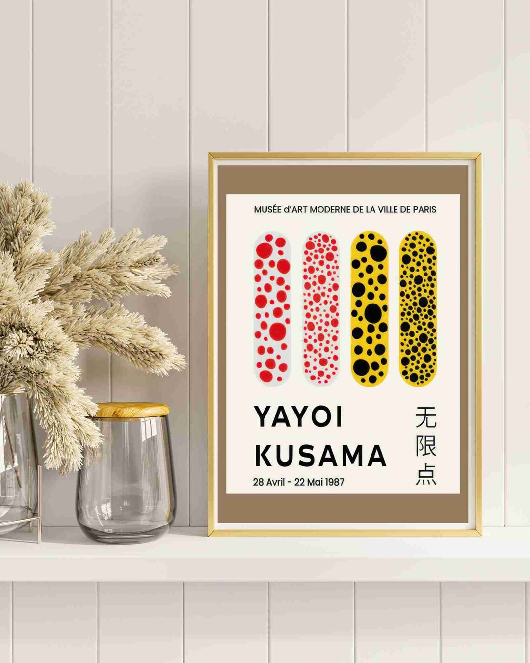 Graphic Art, Poster, Kusama, Spots, Japanese, Minimalist, Printable ...