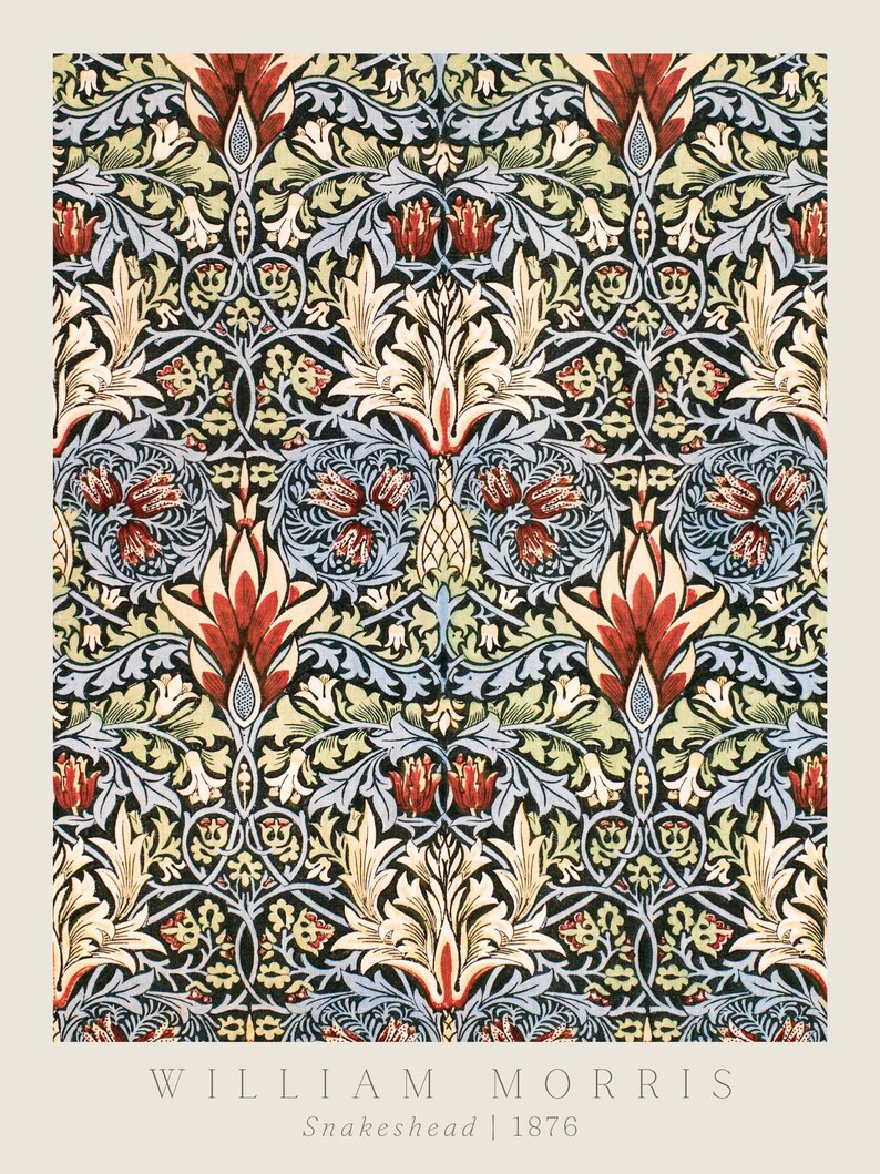 William Morris Art Print, Exhibition Poster, Printable Wall Art, Morris ...