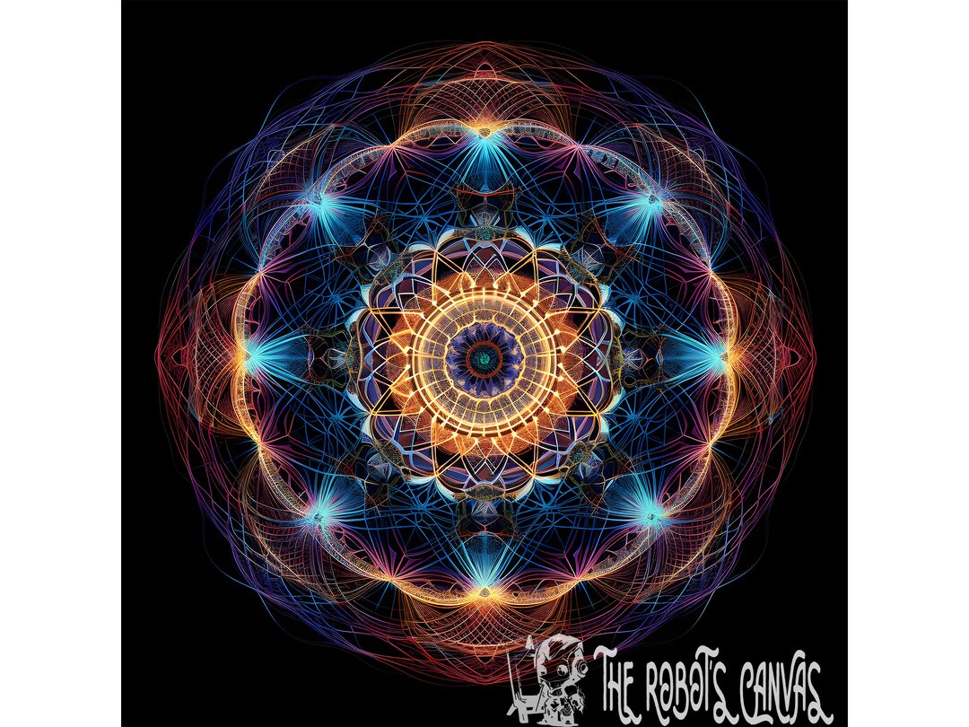 Neuromandala Journey: Intricate Neurographic Mandala Art, Digital ...