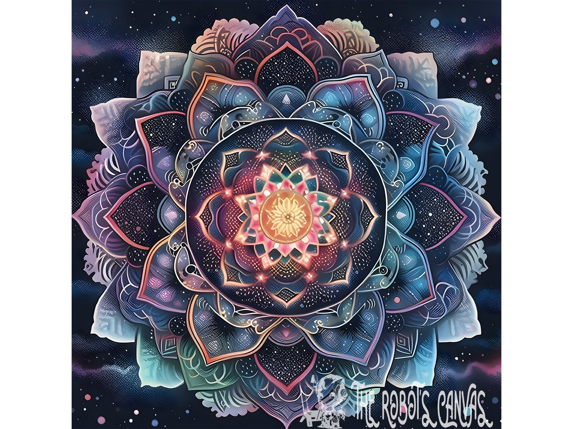 Astral Echoes: Cosmic Mandala Art, Digital Download Instant Art E017 - Etsy