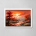 Evening Reverie: A Bob Ross-inspired Sunset Dreamscape, Digital ...