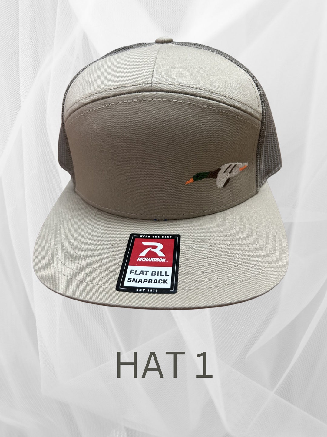 Flying Duck on Side of Richardson Flat Bill - Etsy