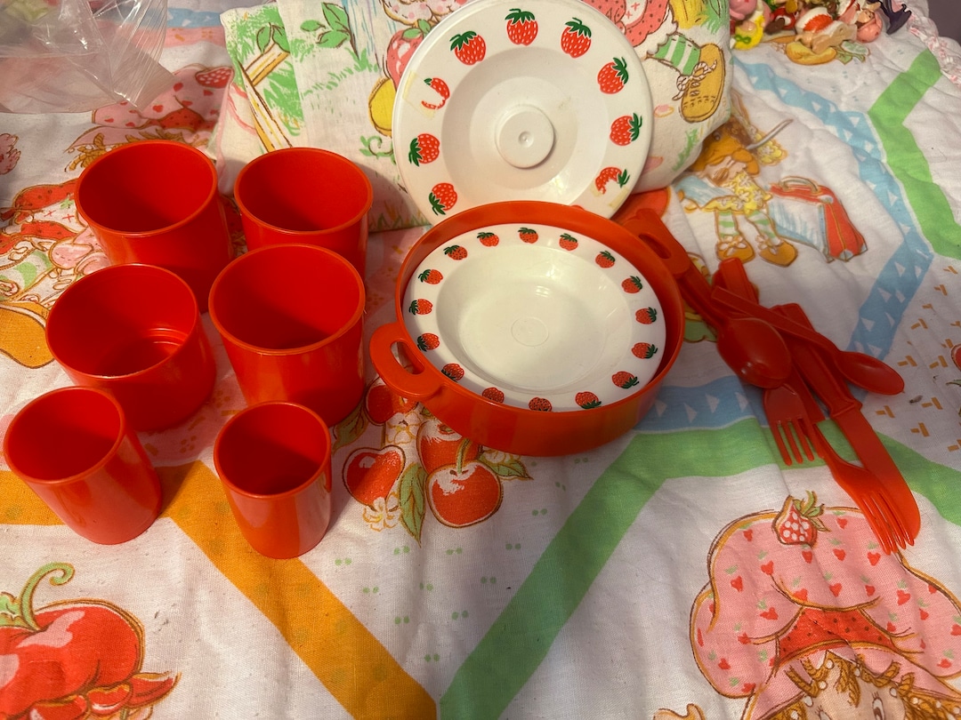 Vintage Cooking Set From Argentina Strawberry Shortcake - Etsy