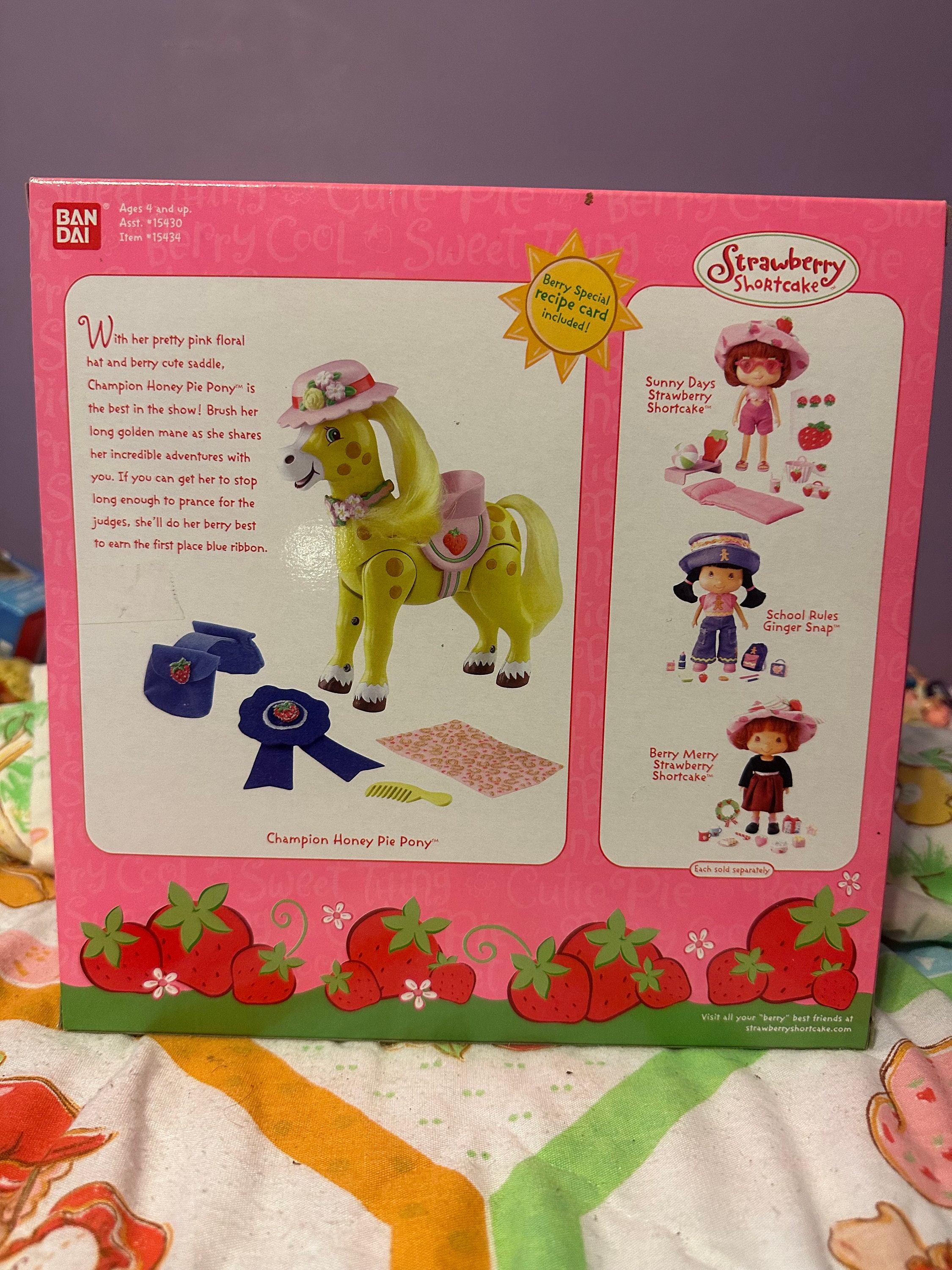Strawberry Shortcake Berry Special Parties Honey Pie Pony NRFB - Etsy
