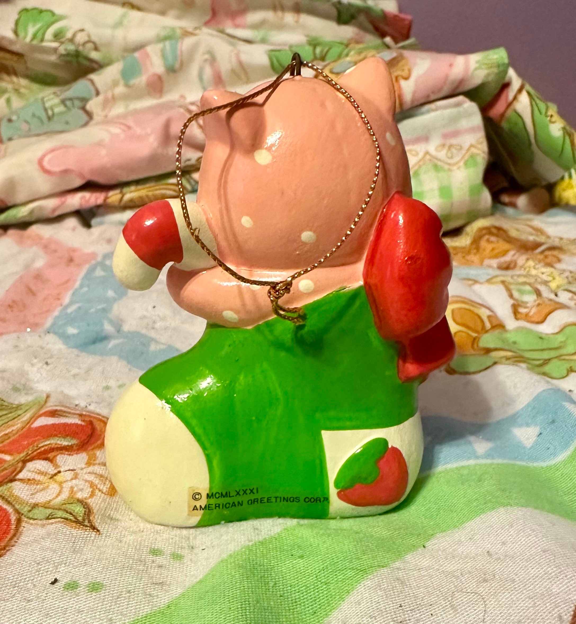 Strawberry Shortcake Custard Cat in Stocking Christmas Ornament - Etsy