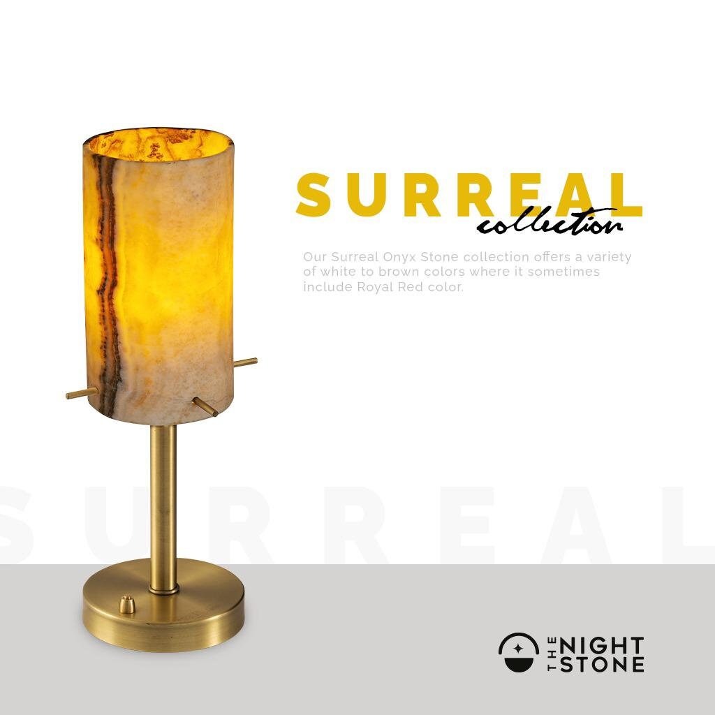 ONYX Lamp. Interior Design as a Bedside, Home and Office Lighting, Desk ...