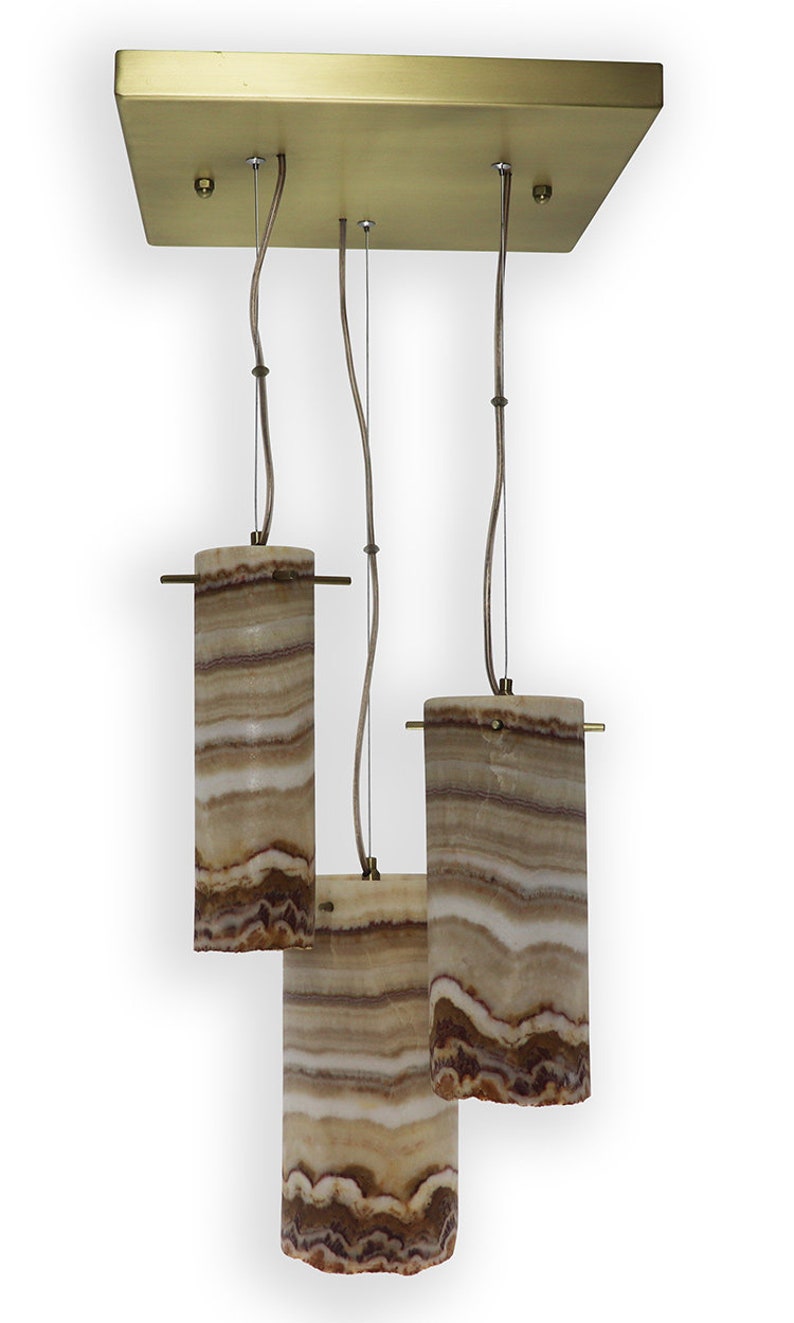 Handmade Onyx Pendant Light Set, Living Room Lighting - Etsy