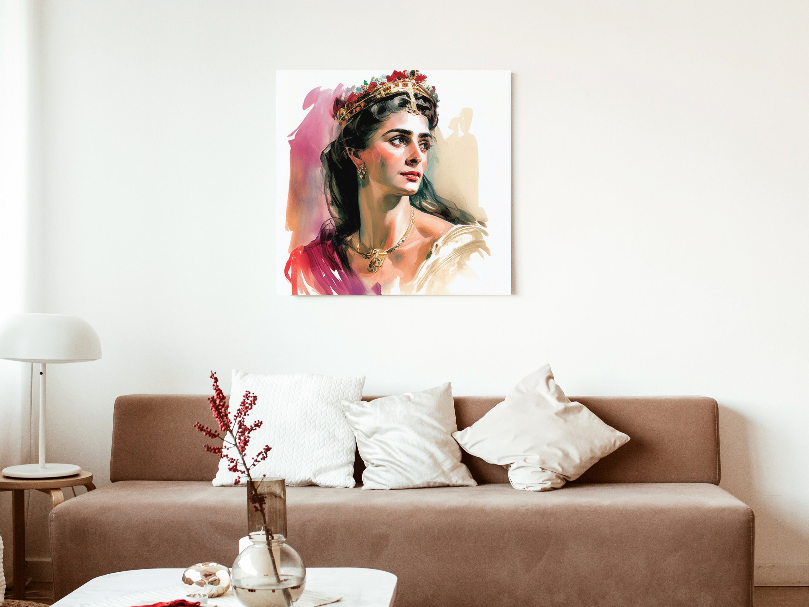 The Courageous Queen Esther 2th , Esther Art Water Color, Bible Art ...