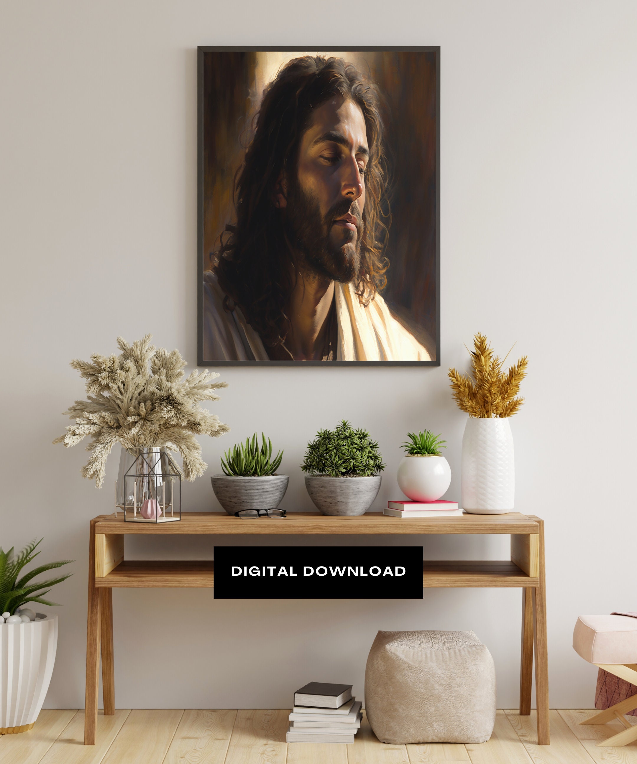 The Word Made Flesh , Jesus Art, Bible Art, Wall Art , Digital Download ...