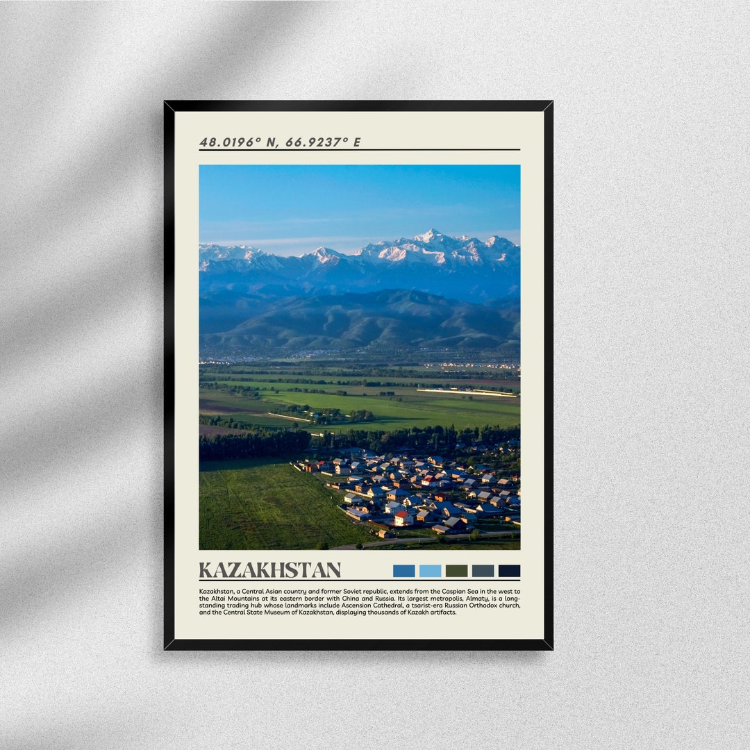 Real Photo, Kazakhstan Print, Kazakhstan Wall Art, Kazakhstan Poster ...