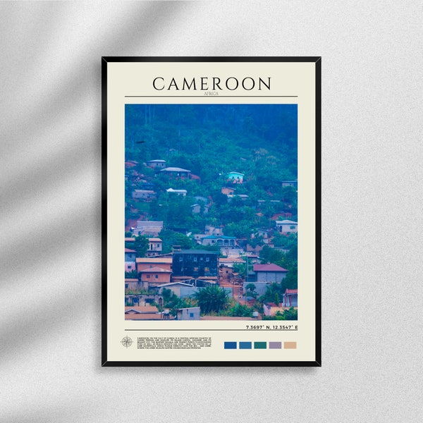Cameroon Travel Poster - Etsy