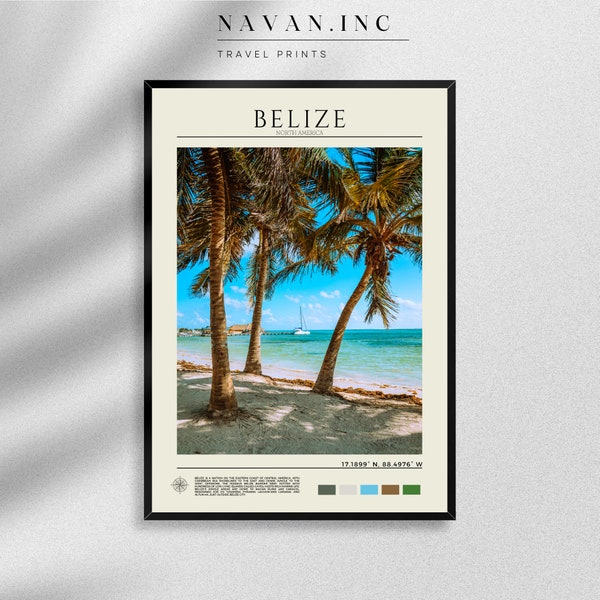 Belize Poster - Etsy