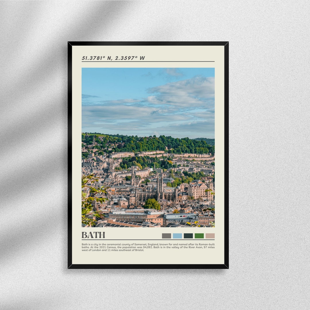 Real Photo, Bath Print, Bath Wall Art, Bath Poster, Bath Photo, Bath ...