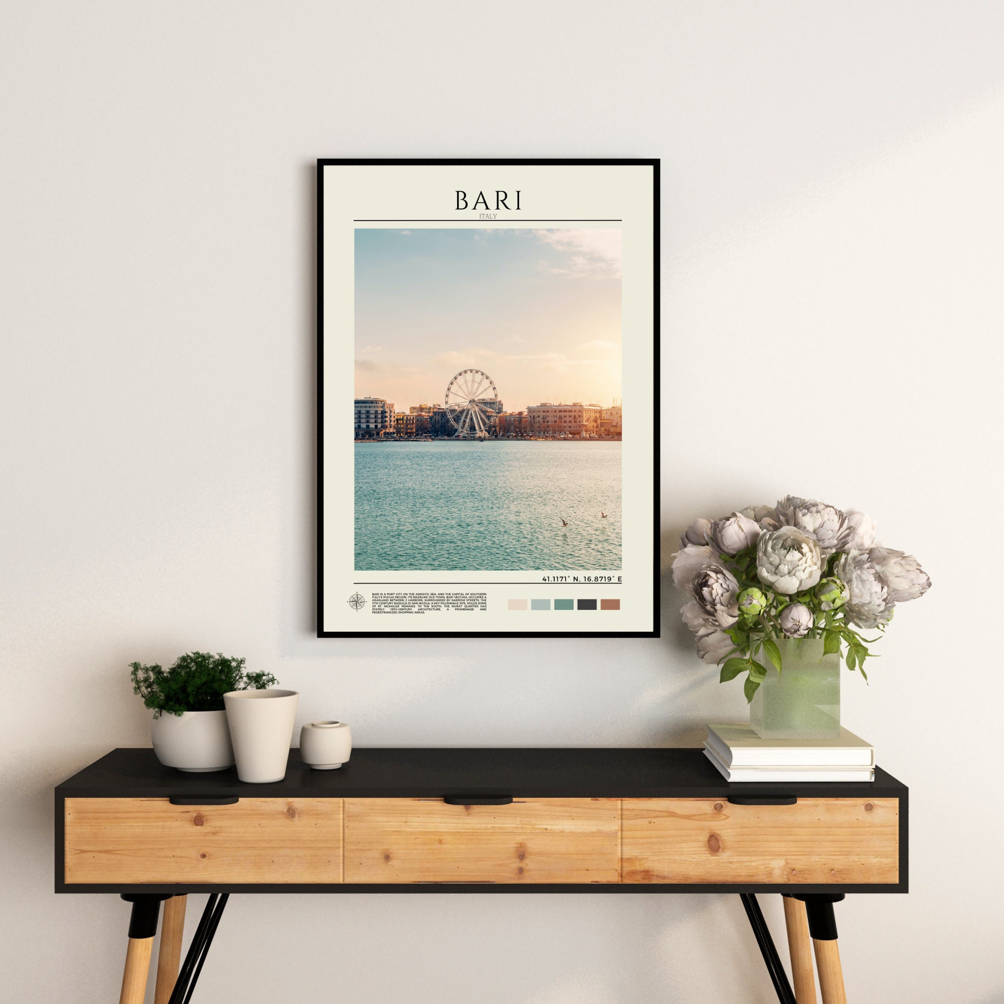 Bari Print, Bari Poster, Bari Wall Art, Bari Travel Print, Bari Art ...