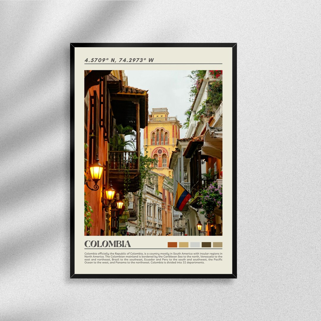 Real Photo, Colombia Print, Colombia Wall Art, Colombia Poster ...