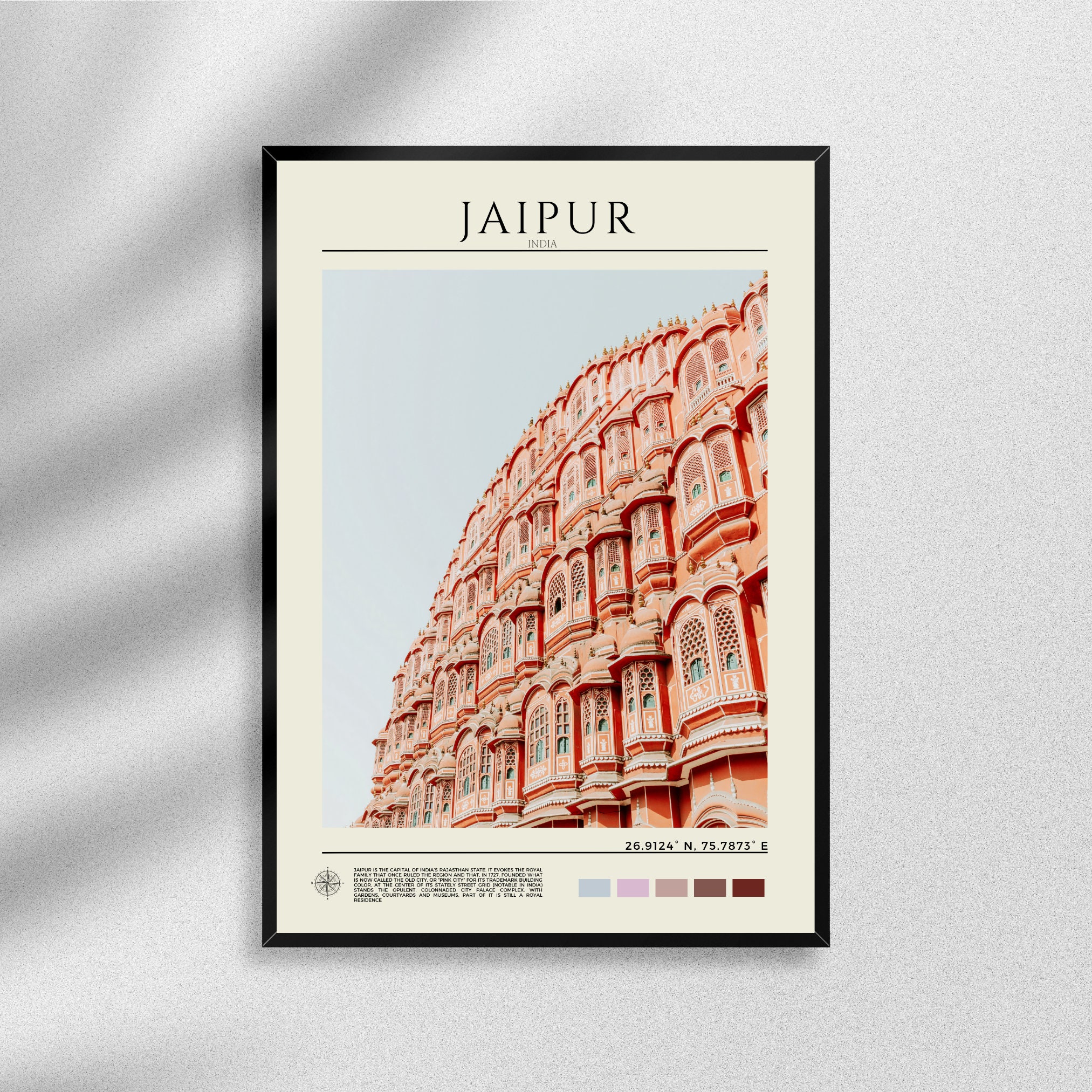 Jaipur Print Jaipur Poster Jaipur Wall Art Jaipur Travel - Etsy
