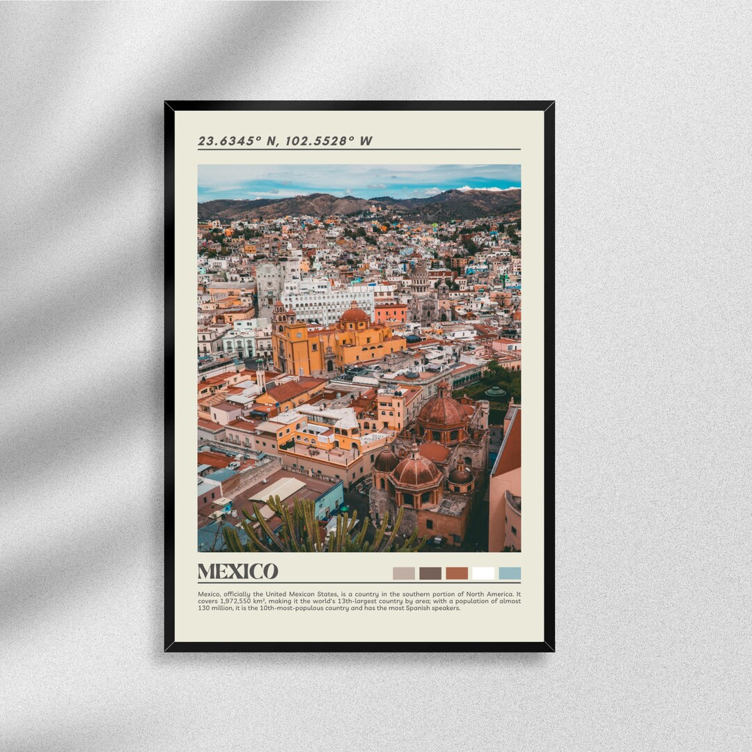 Mexico Print, Mexico Poster, Mexico Wall Art, Mexico Travel Print ...