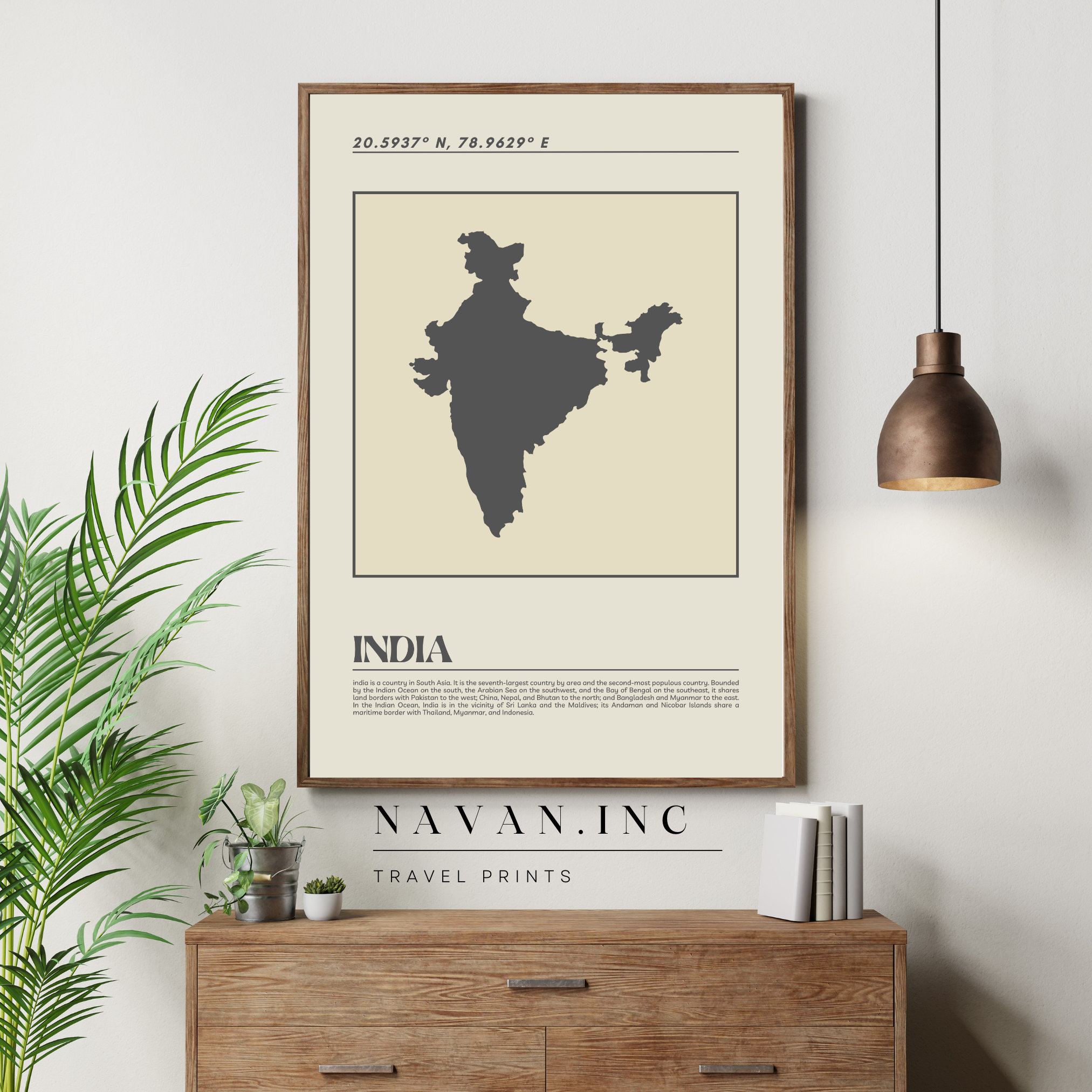 India Map Poster Map of India Art Print India Map Print Travel - Etsy ...