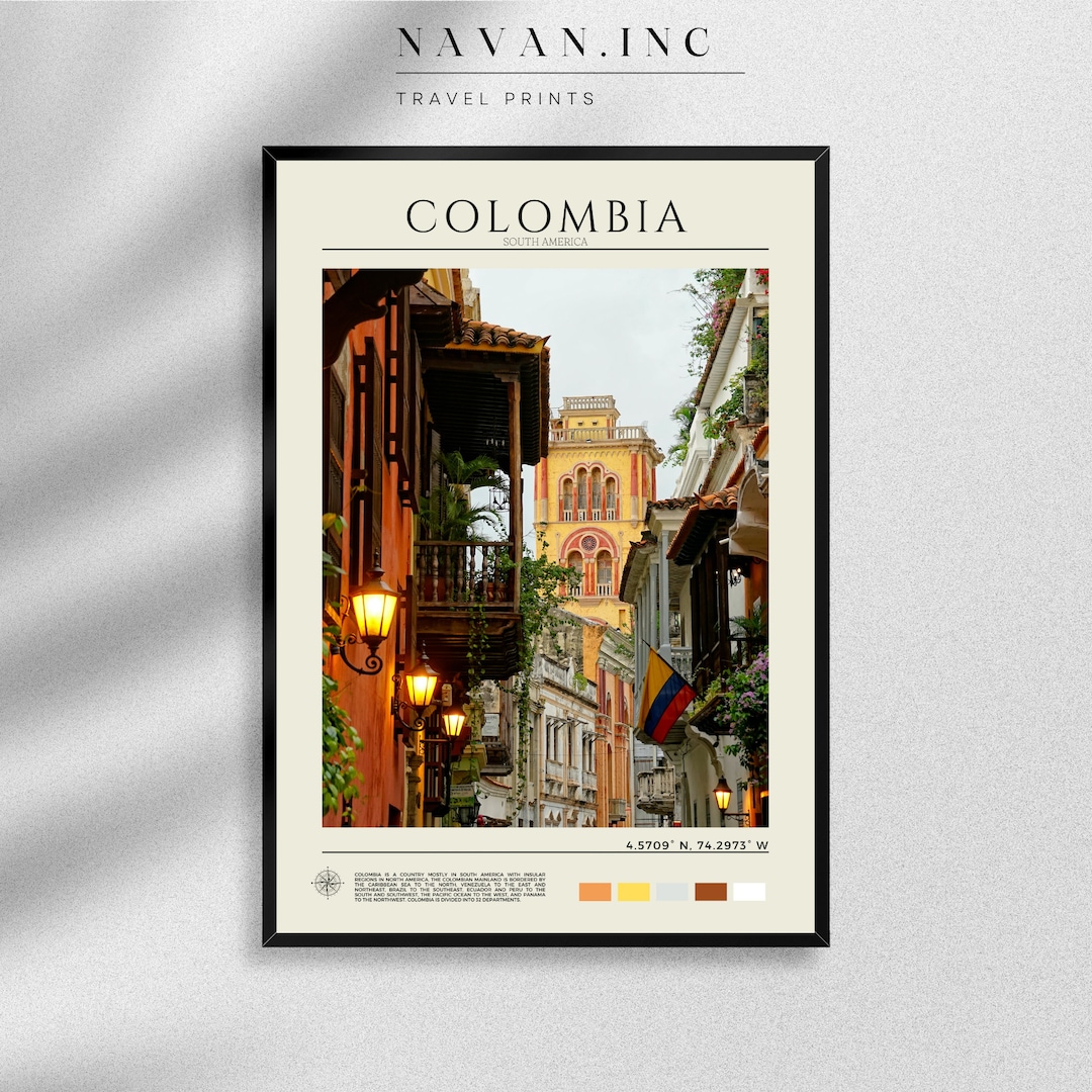 Real Photo, Colombia Print, Colombia Wall Art, Colombia Poster ...