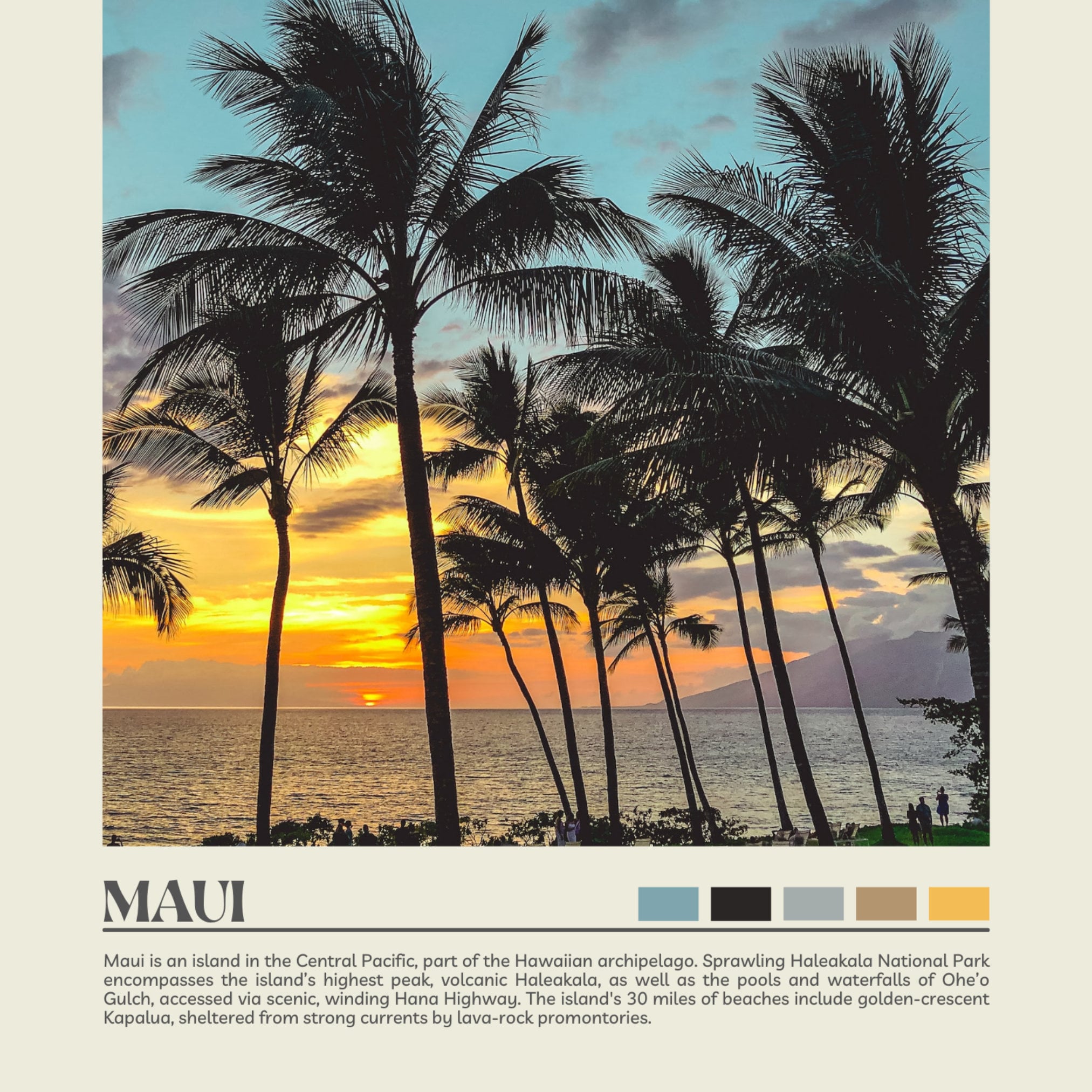 Maui Print Maui Poster Maui Wall Art Maui Travel Print - Etsy