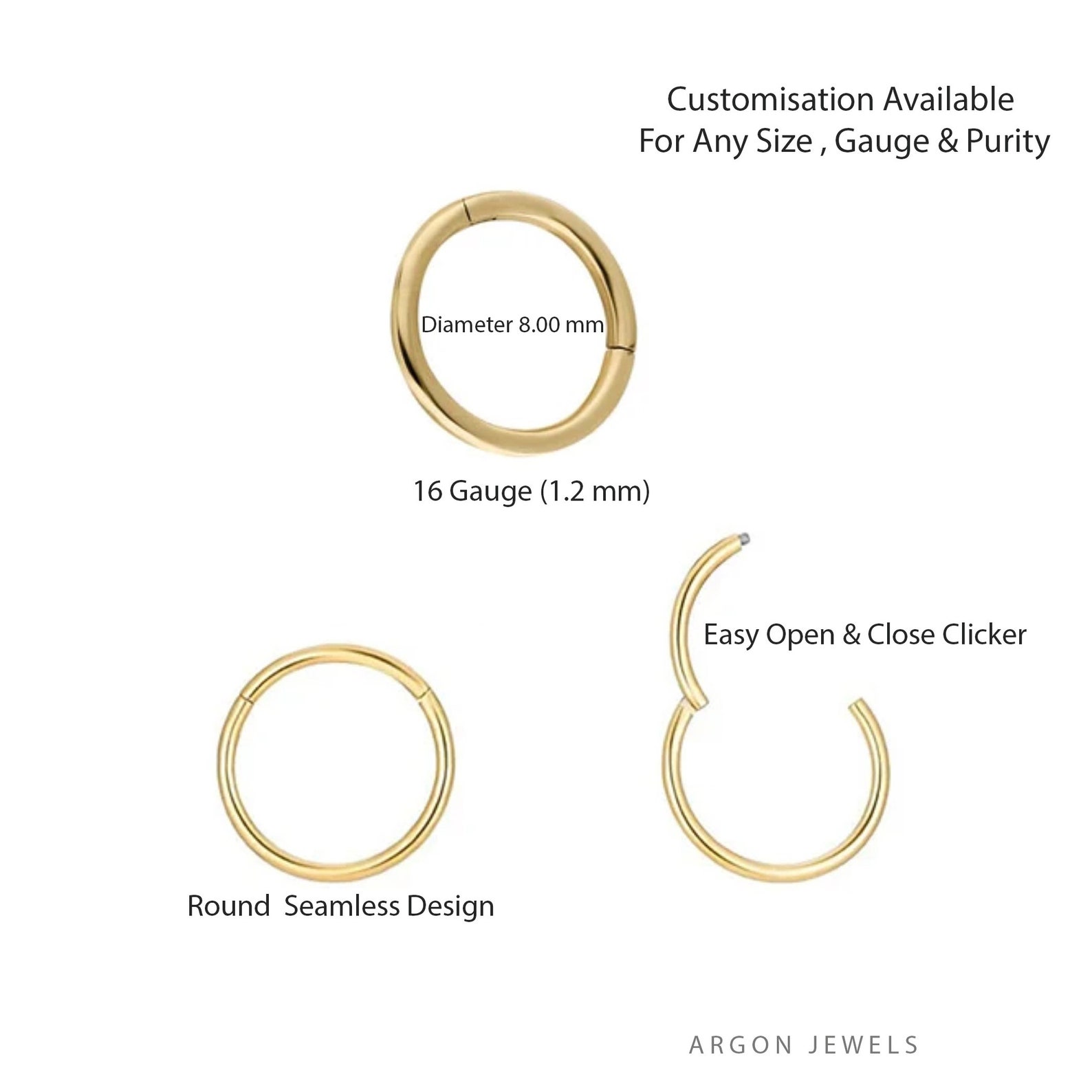 Eleanor 14ct Yellow Gold Segment Ring, Pear & Round Diamond Daith ...