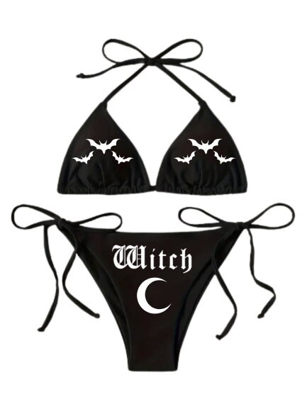 Witch String Bikini Gothic Occult Style - Etsy