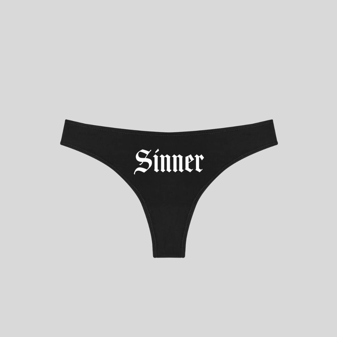 Gothic Alt Witchy Lingerie Sinner Thong Etsy