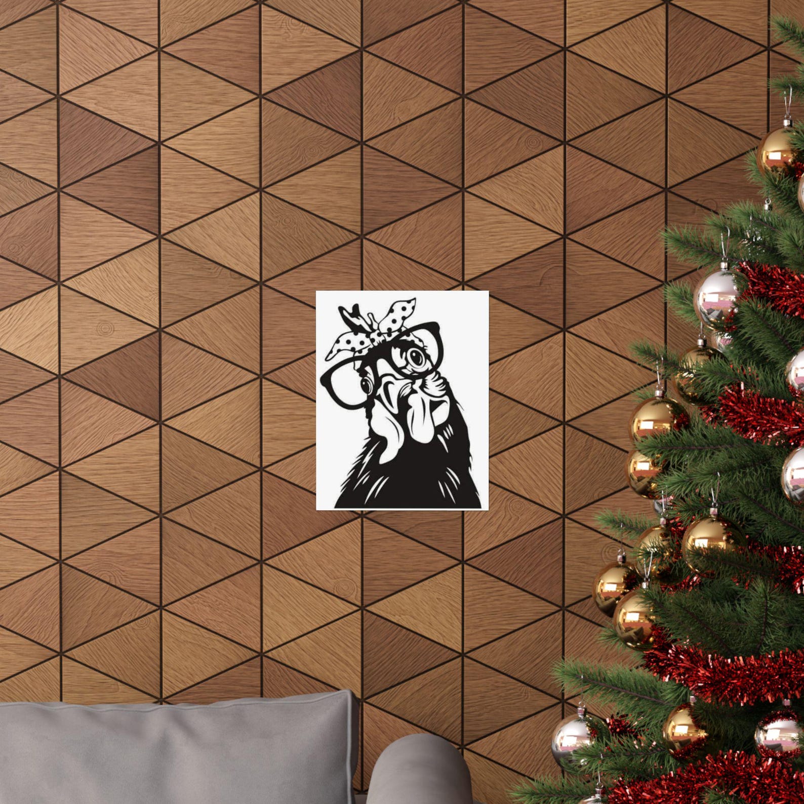 Funny Chicken Art Print - Whimsical Poultry Decor, Farmhouse Wall Art ...