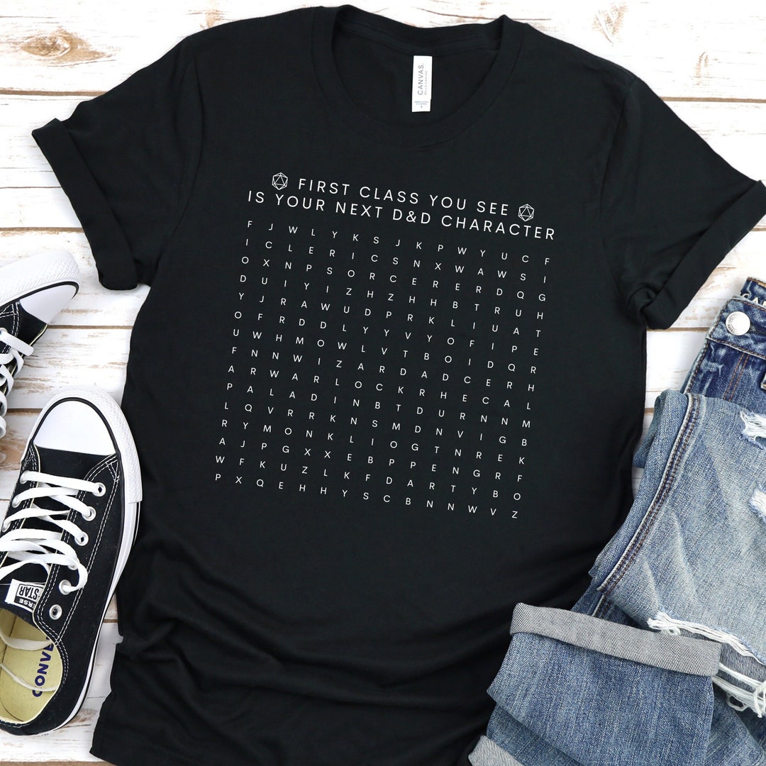 Fun Dnd Next Character Class Shirt, Dungeons and Dragons Class Picker ...