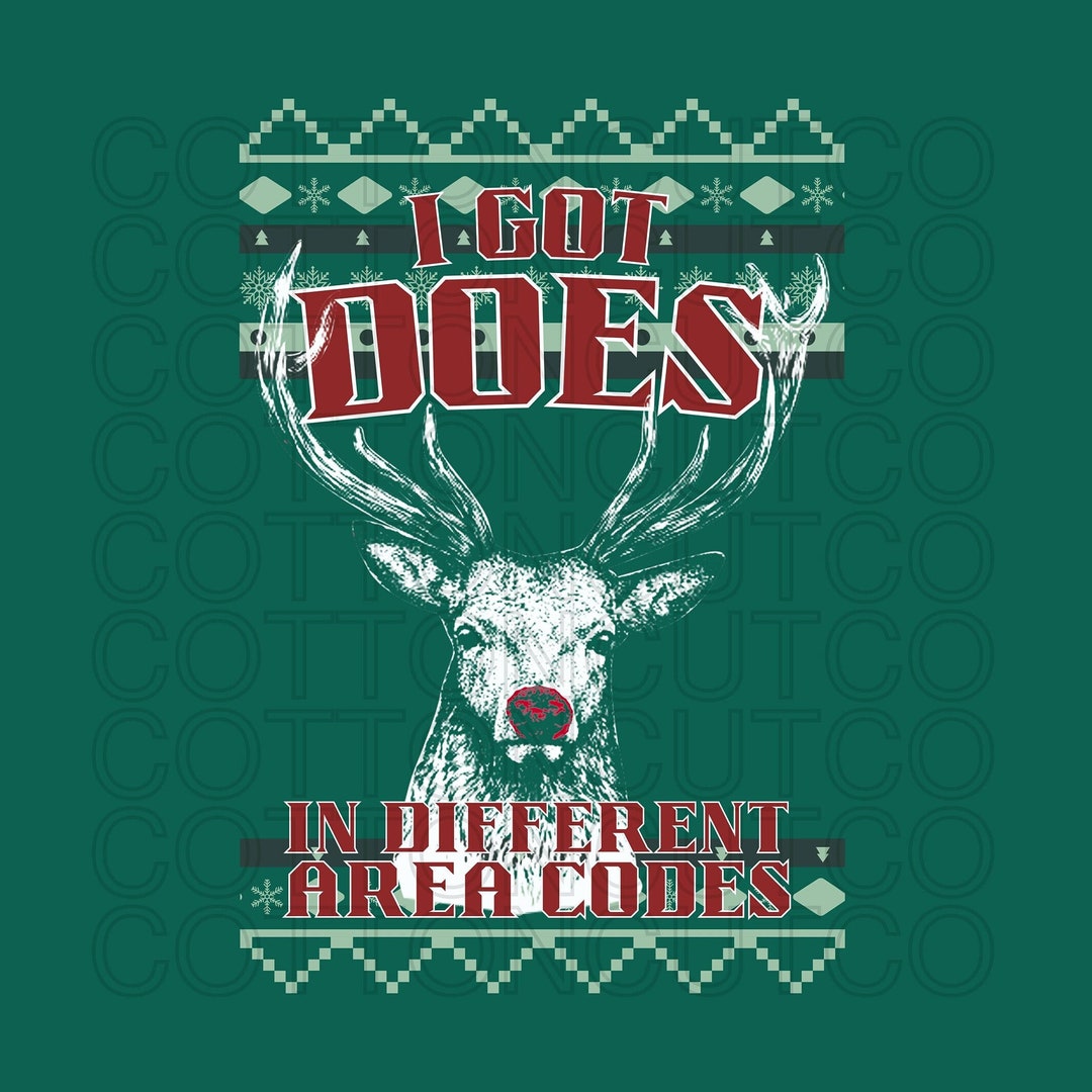 Does in Different Area Codes Retro Rudolph the Reindeer Christmas ...