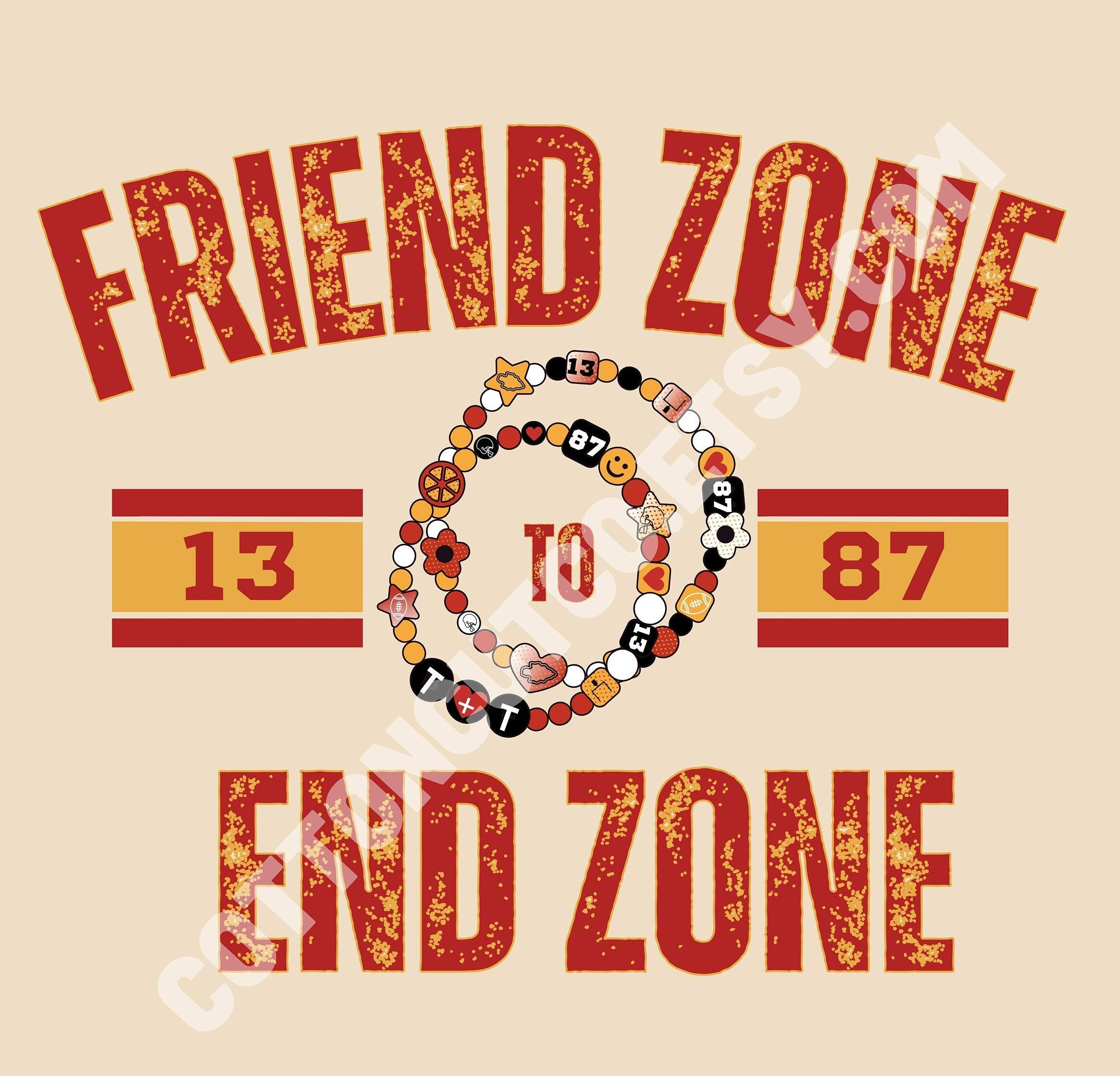 Retro Friend Zone to End Zone Simple PNG and SVG - Etsy