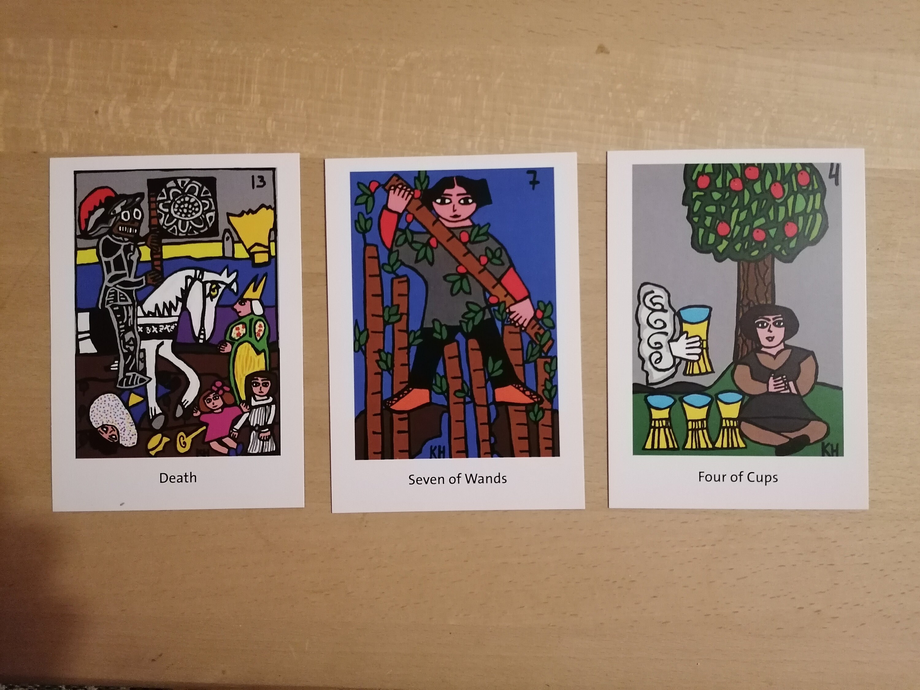 Printable Tarot Card Deck Colorful Tarot Digital Download 78 Cards ...