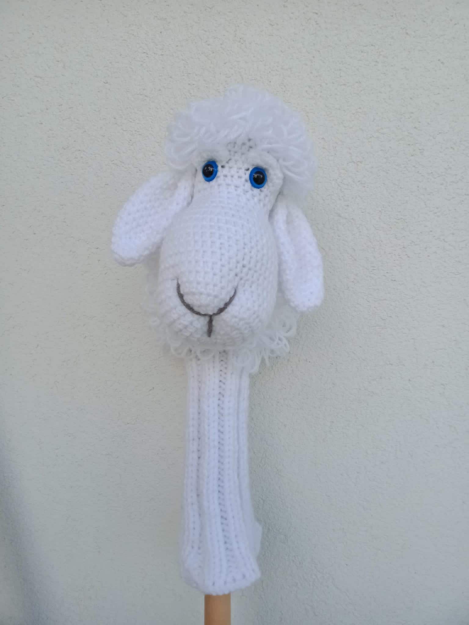 Crochet Lamb Golf Club Cover,crochet Sheep Headcover,hand Puppet,lamb ...