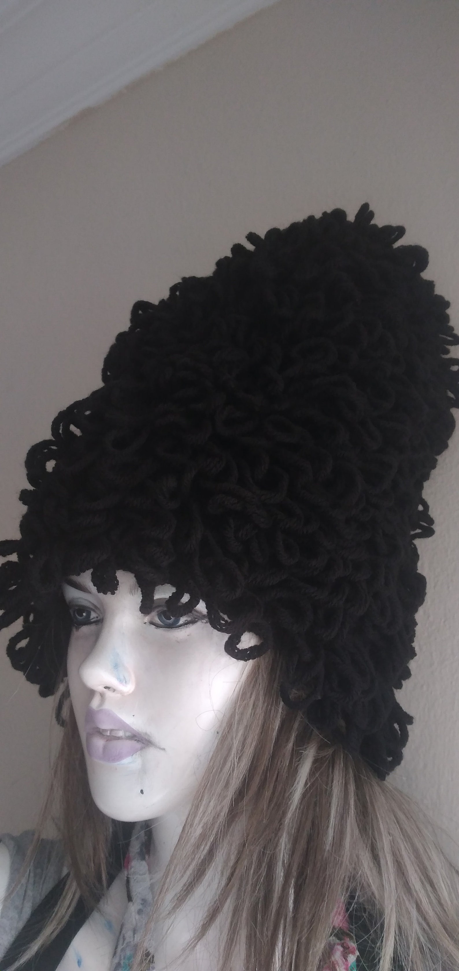 Crocheted Marge Simpson Wig,marge Crochet Hat,for Halloween Costume, - Etsy
