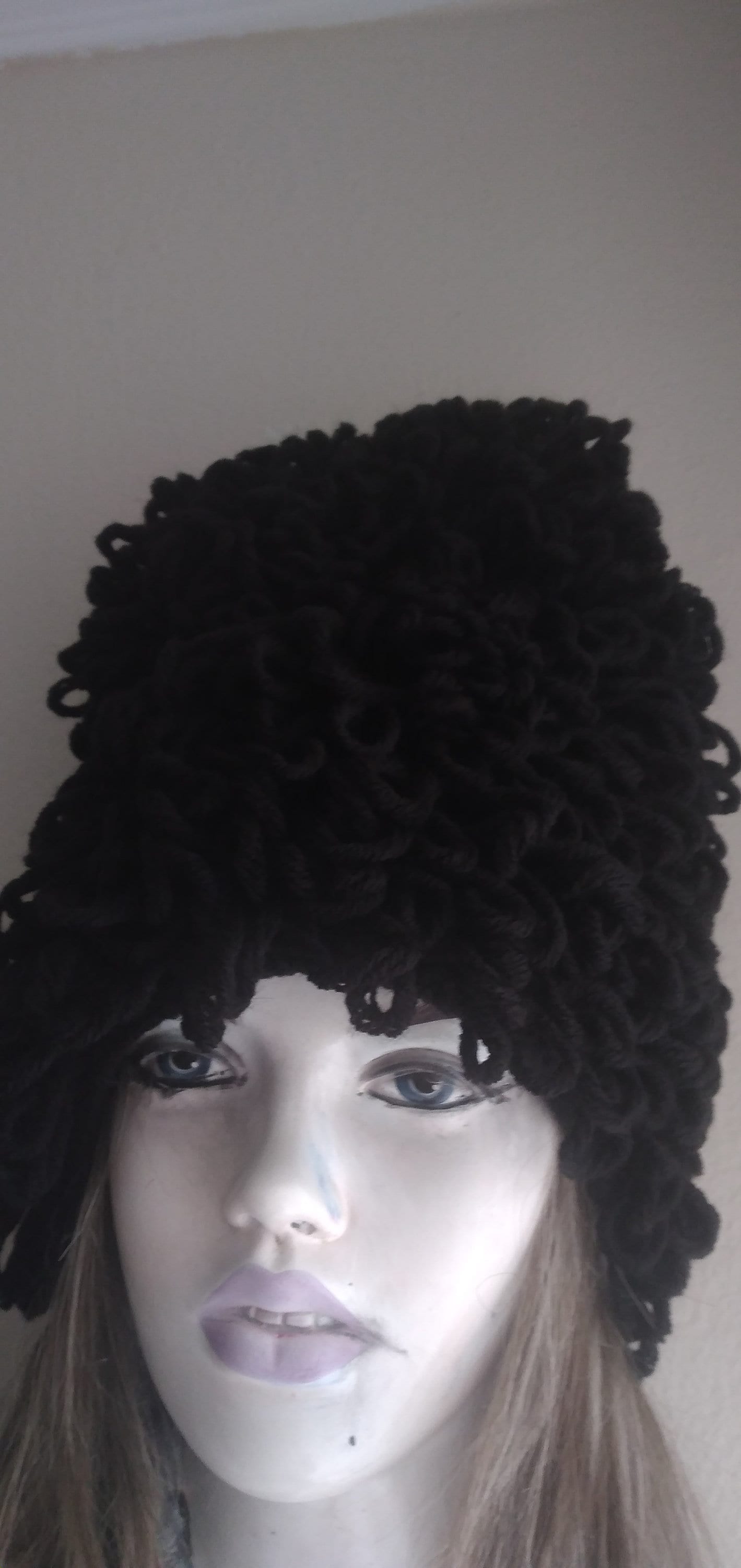 Crocheted Marge Simpson Wig,marge Crochet Hat,for Halloween Costume, - Etsy